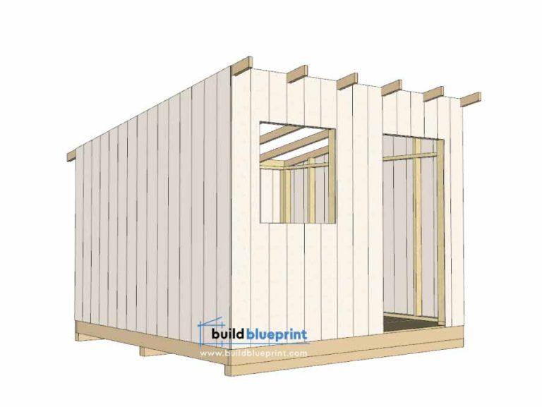 10x10 Lean To Shed Plans - Build Blueprint