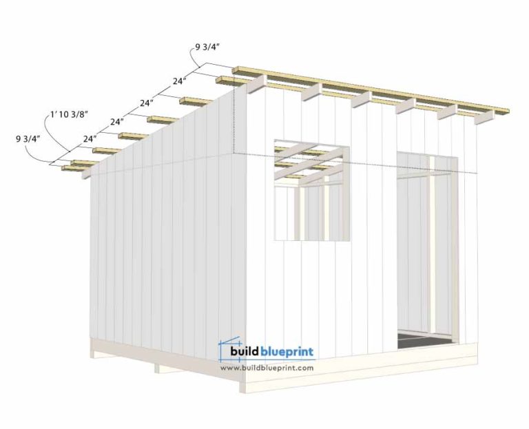 10x10 Lean To Shed Plans - Build Blueprint