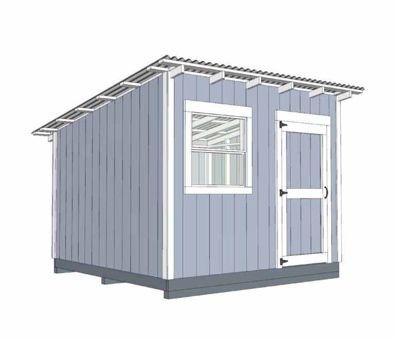 10x10 Lean To Shed Plans - Build Blueprint