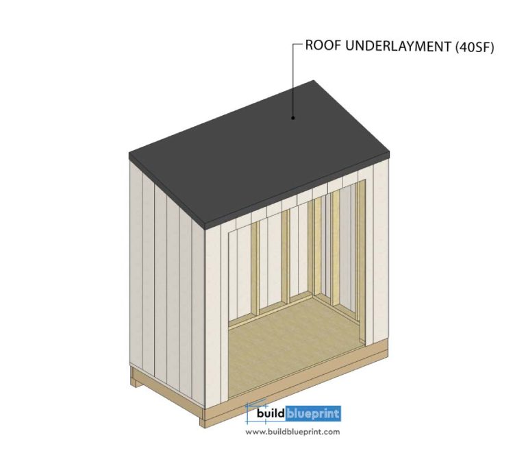 4x8 Lean-To Shed Plans - Build Blueprint